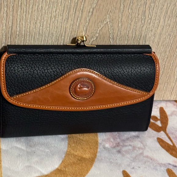 Dooney & Bourke | Bags | Dooney Bourke Vintage Leather Wallet In Black ...